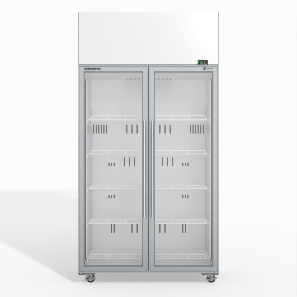 Skope Skope TME1000N-A 2 Glass Door Display or Storage Fridge 897L - T