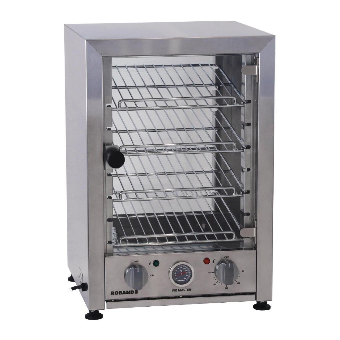 Roband Pie Master Pie Warmer PM25 Hinged Glass Door 25 Pies FZ638